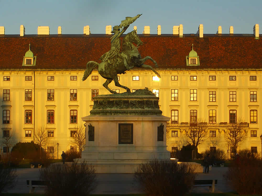 Heldenplatz Wien Hofburg Burgtor Volksgarten